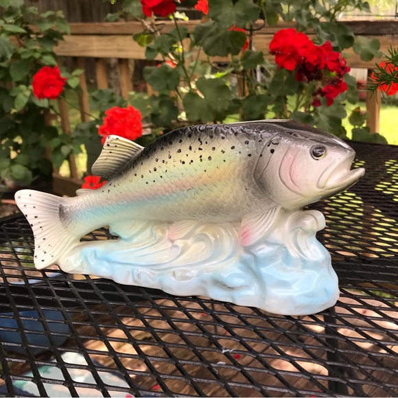 Vintage | Accents | Vintage Japan Rubens Ceramic Rainbow Trout Fish ...